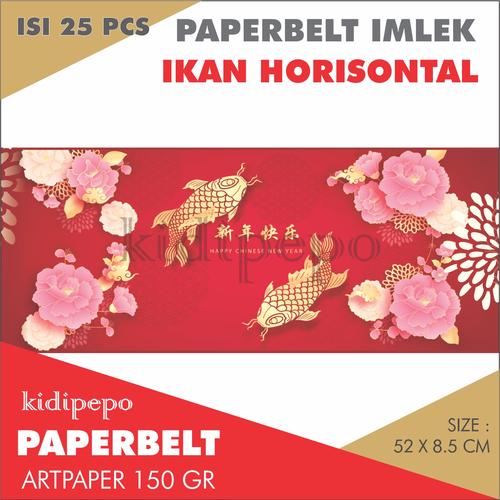 Jual PAPERBELT / SLEEVE KUE MOTIF IMLEK IKAN ISI 25 LEMBAR - Vertikal ...