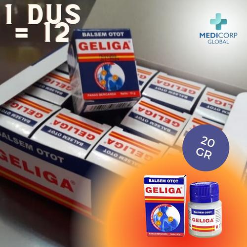 Jual Balsem otot geliga 20 GR nyeri otot sendi keseleo 1 box 12 pcs ...