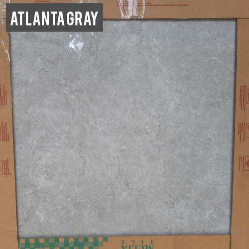 Jual keramik lantai 50x50 Atlanta grey textur doff by mulia - Kab ...