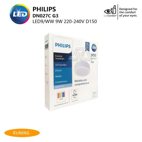 Promo Philips Lampu Downlight LED Plafon DN027C G3 9W 6 inch 3000K ...