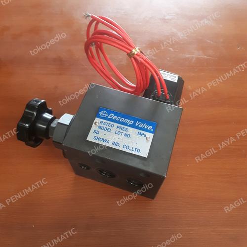 Jual SOLENOID CHECK VALVE SHOWA DECOMP VALVE SD-04G-A20C ac200/210v ...