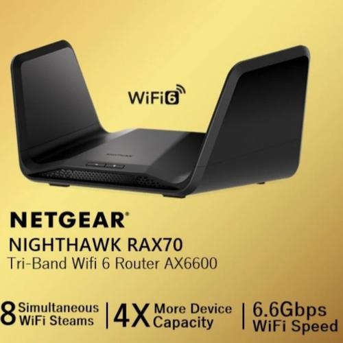 Jual NETGEAR Nighthawk AX8-8 Stream Wifi 6 Router RAX70 AX6600 8 Stream ...