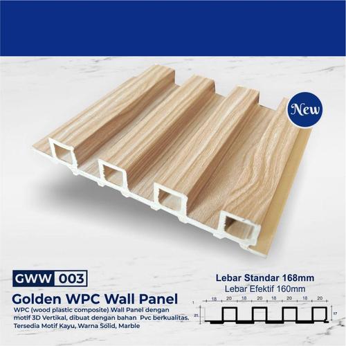 Jual wall panel wpc - Harga per batang - 3 meter an - Coklat Muda ...