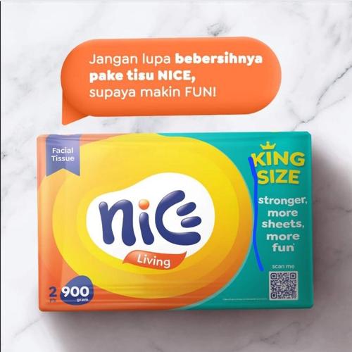 Jual tissue nice facial 900 gram refill 2ply tissue wajah nice 900 gram ...