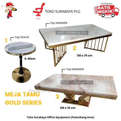 Jual Meja Tamu Modern Minimalis Bahan Stainless Gold Series Meja Kopi ...