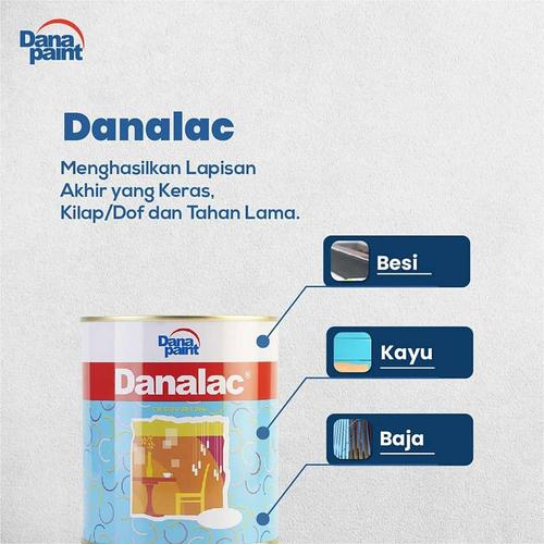 Jual Danapaint Danalac Cat Kayu & Besi 1 Liter - Putih - Kota Semarang ...