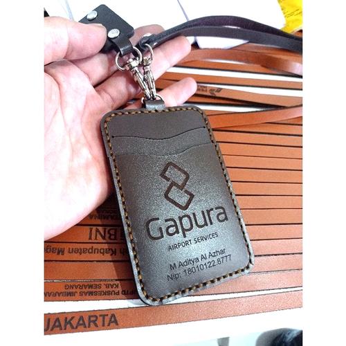 Jual Lanyard id BRI,Name tag kulit asli logo bank bri,Free Custom logo ...