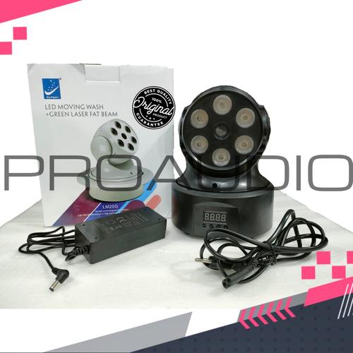 Jual Lampu Beam Led Moving Wash Green Laser Fat Beam LM20G LM 20 ...
