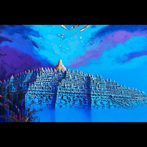Jual Lukisan Candi Borobudur Eksklusif - Kota Bandung - CV GALLERY ...
