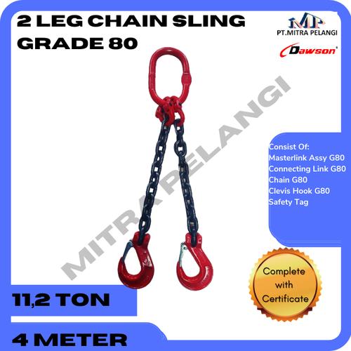 Jual 2 Leg Chain sling Grade 80 11,2 Ton - 4 Meter Dawson - Kab. Bogor ...