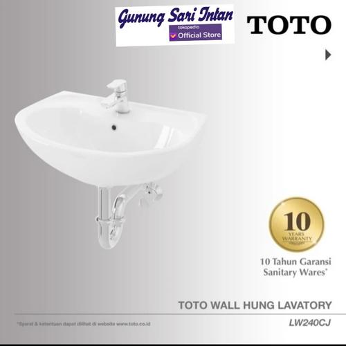 Promo wastafel toto Lw240cj wall hung body only Cicil 0% 3x - Kota ...