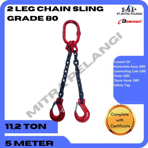 Jual 2 Leg Chain sling Grade 80 11,2 Ton - 5 Meter Dawson - Kab. Bogor ...