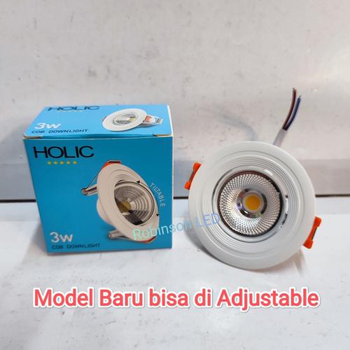 Jual Holic 3 Watt Mata COB Mini Downlight Lampu Spotlight LED 3Watt 3W - Warmwhite 3000K ...