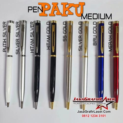 Jual Pulpen Besi Paku Bisa Grafir Custom Promosi (Hotel/Metal) AW76 ...