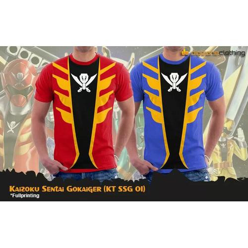 Jual Kaos Superhero Supersentai Kaizoku Sentai Gokaiger Power Rangers ...