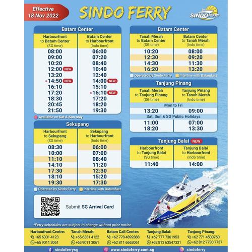 Jual Tiket Ferry Sindo BATAM CENTER - SINGAPORE - BTH-SG One Way - Kota Batam - thriftedsal ...