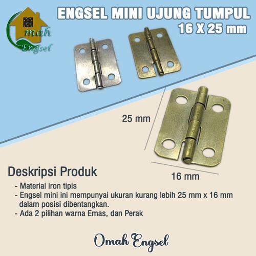 Jual Engsel Mini / engsel kecil ujung tumpul/ engsel kotak perhiasan ...