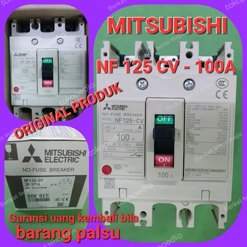 Jual MCCB 3p NF 125 CV 100a / 125a MITSUBISHI (ORIGINAL) - 125a - Jakarta Barat - Berkat terus ...