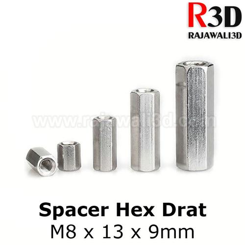 Jual Spacer Aluminium Hex Drat Ulir M8 13x9mm - Kab. Temanggung ...