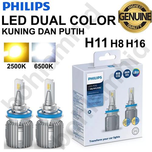 Jual LAMPU LED NEW YARIS Philips Ultinon 2 Warna H11 H16 Foglamp - Kota ...