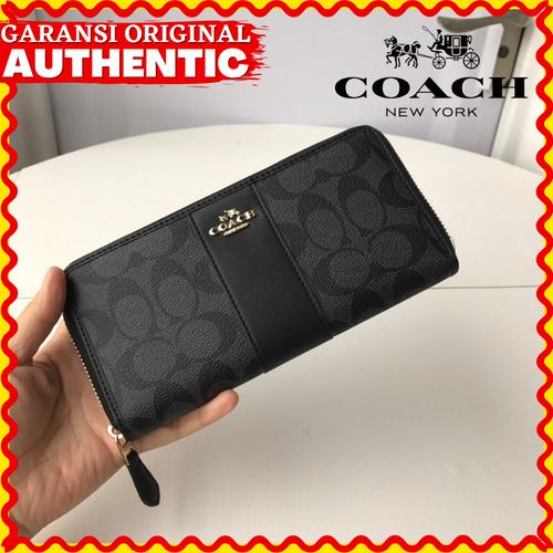 Jual DOMPET COACH ACCORDION ZIP WALLET WANITA BRANDED ORIGINAL ...