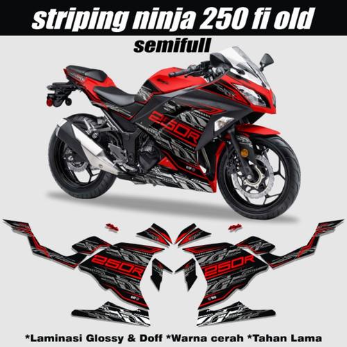 Jual DECAL SEMI FULL BODY MOTOR KAWASAKI NINJA 250 FI OLD / DECAL NINJA ...