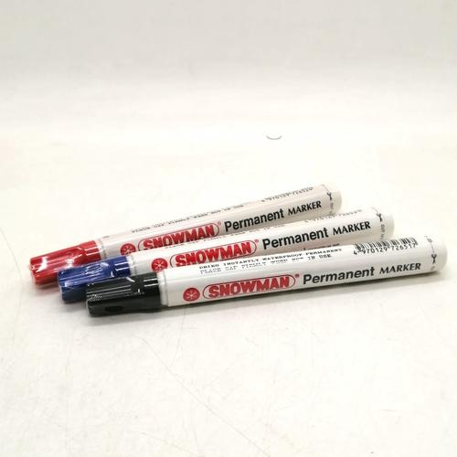 Jual Spidol Snowman Permanent Marker G-12 Original - Hitam - Jakarta ...