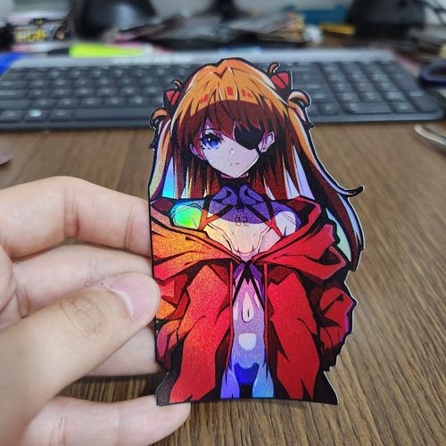 Jual Sticker Hologram Anime Besar - PSH1271 - Asuka Langley Soryu ...