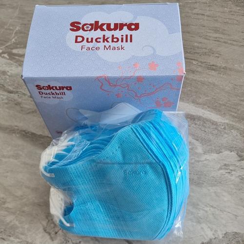 Jual Masker Duckbill 3ply SAKURA @50pcs - Biru Muda - Kab. Tangerang ...