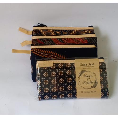 Jual Souvenir pernikahan dompet batik / dompet Kotak Pouch 19x11cm isi ...