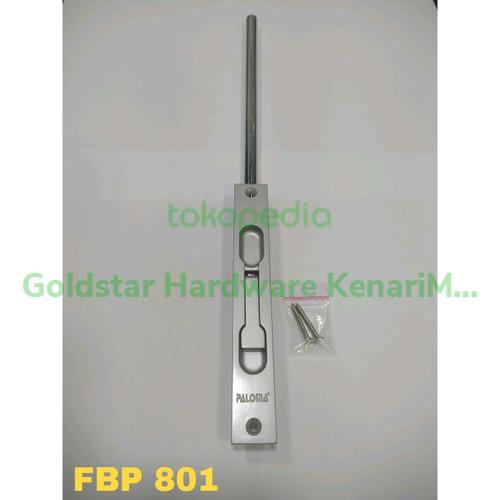 Jual PALOMA FBP 801 GRENDEL TANAM PINTU ALUMINIUM 25CM SQUARE SILVER NA ...