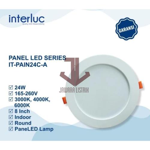 Jual INTERLUC DOWNLIGHT LED PANEL 24 WATT 24W INBOW NO FLICKER NO UV/IR ...