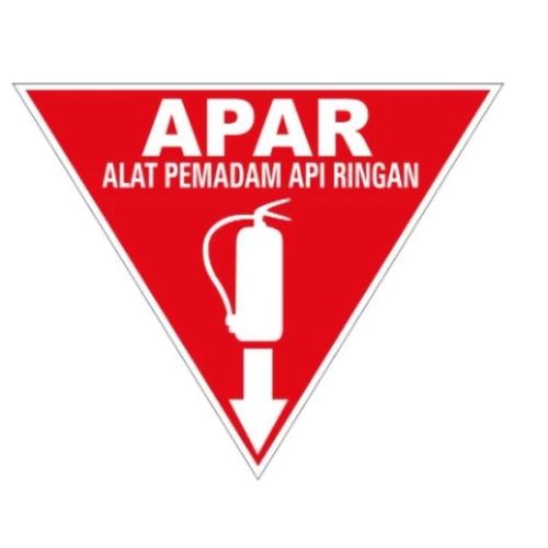 Jual STIKER VINYL SEGI TIGA APAR 10X10CM SIGN RAMBU K3 - Jakarta Utara ...