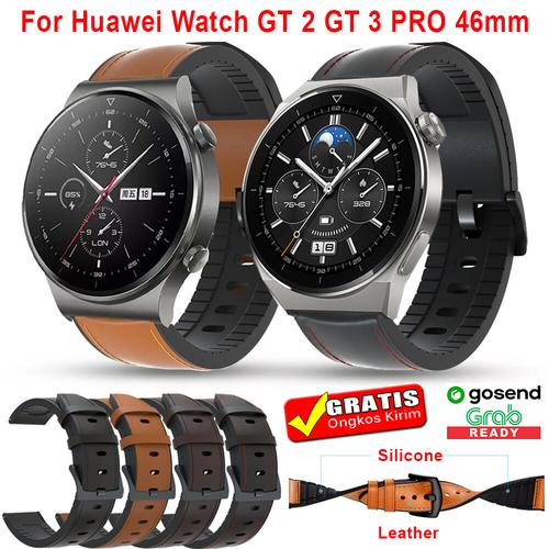 Jual STRAP TALI JAM HUAWEI WATCH GT 3 PRO 46MM GT3 PRO LEATHER KULIT ...