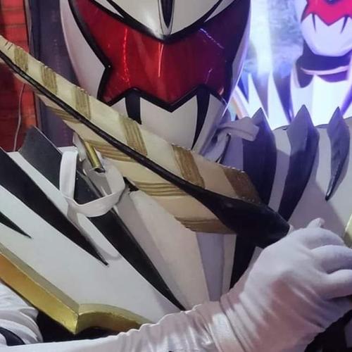 Jual kostum abarekiller white Ranger Dino Thunder fullset - Kab ...