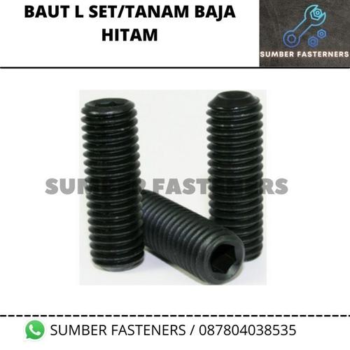 Jual Baut L Set Tanam Socket Set Screw M8x8mm / M8x8 / 8x8 Baja Hitam - Jakarta Utara - SUMBER ...