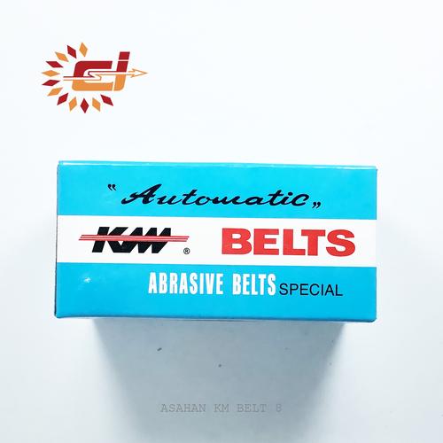 Jual Asahan Belt KM 8 Inch Biru/ Abbrasive Belt Mesing Potong KM 8 Inch ...