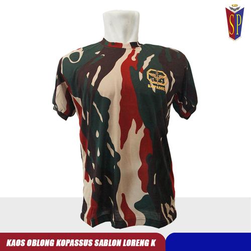 Jual Kaos Kopassus Logo Loreng - Kaos Dalam Kopassus Logo Loreng ...