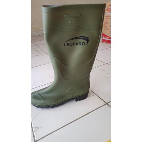 Jual Sepatu Boot Boots Tinggi Leopard Karet Kuning Hijau Premium Murah ...