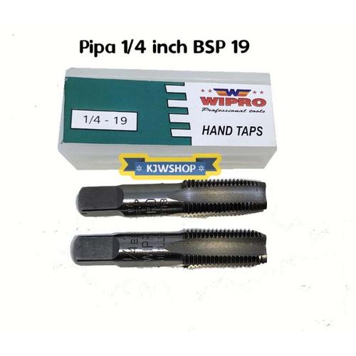Jual Handtap Pipa 1/4 inch BSP 19 WIpro Hand Tap Pembuat Drat Lubang ...