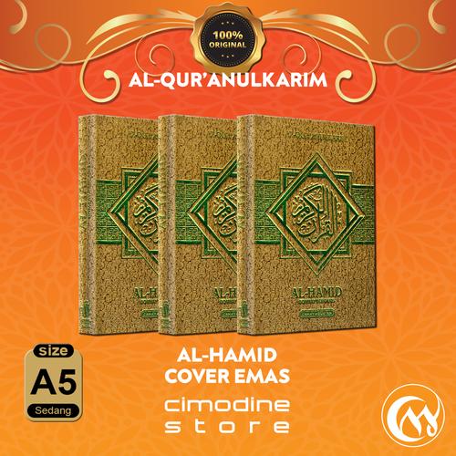 Jual Al Qur an Al Hamid Bombay Bergaris A5 Emas | Quran Wakaf HVS 604Hal - Kab. Bandung ...