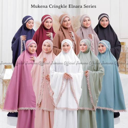 Jual Mukena Dewasa Crincle Airflow Elnara - MAROON - Kota Tasikmalaya ...