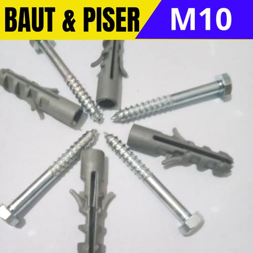 Jual Baut dan Piser viser fisher Tembok ukuran S8 - baut m10 - Jakarta ...