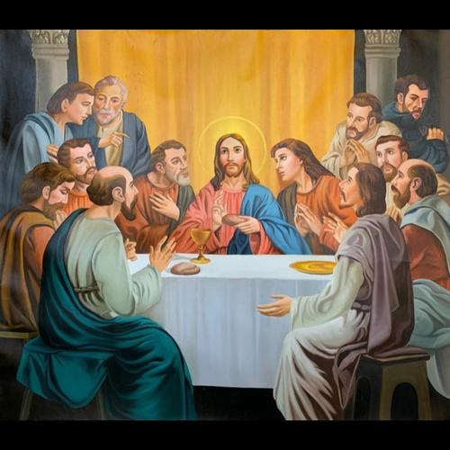 Jual Lukisan Kanvas Jamuan Yesus - Lukisan Perjamuan Yesus - Kota ...