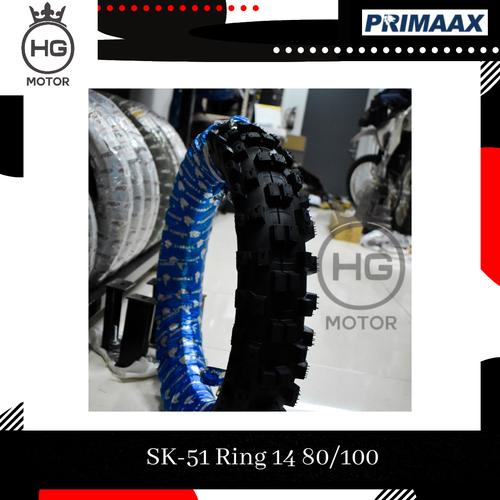 Jual Ban Luar Trail Primaax 80 100 ring 14 SK 51 MATIC Primax 80 100 14 ...