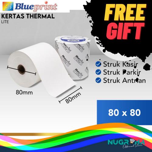 Promo Blueprint Kertas Thermal Lite 80x80mm 1 Roll - Kertas Paling ...
