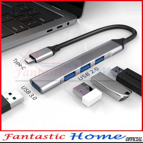 Jual Adapter Type C USB HUB 4Port USB 3.0 Multiport Untuk Laptop PC Mac ...