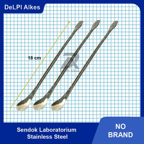 Jual Sendok Laboratorium Spoon Spatula Stainless Steel 18 20 cm - 18 cm ...