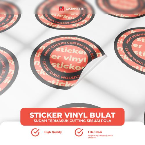 Jual Stiker Vinyl Custom Bulat/ Sticker Toples / Label Makanan Toples ...