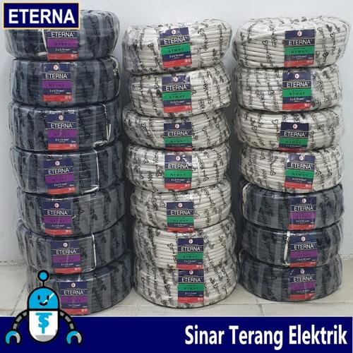 Jual Kabel Eterna Flexible Cu/PVC/PVC NYMHY/NYYHY 3 x 0,75 mm @50 Mtr ...